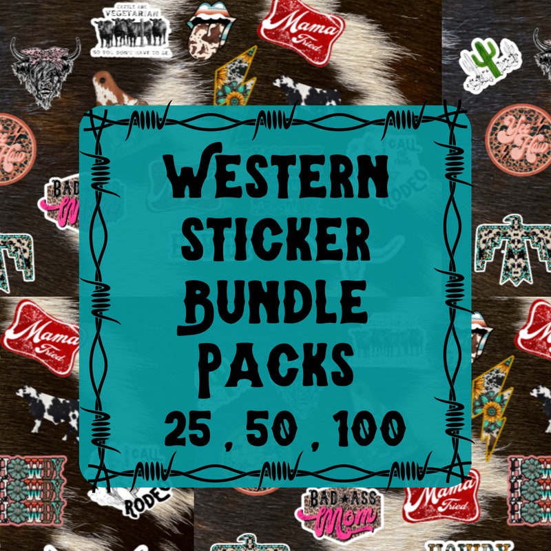 Western Stickers - Etsy