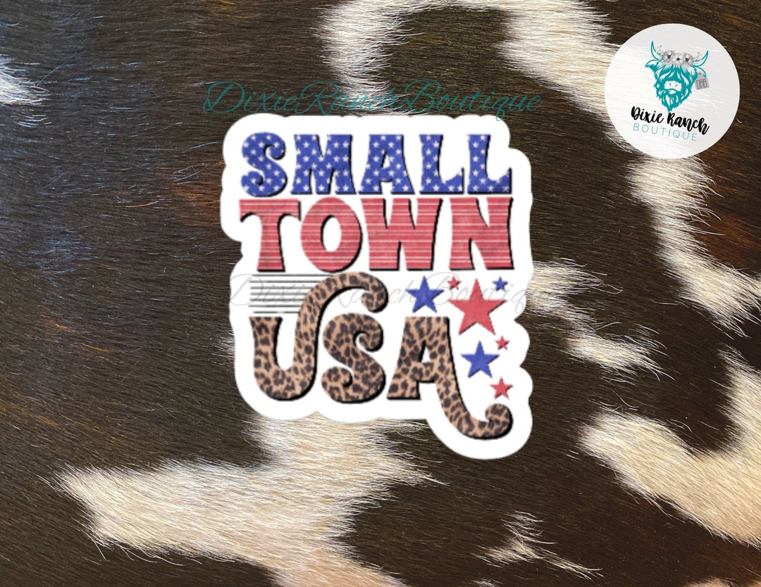 Small Town USA Decal Sticker - Etsy