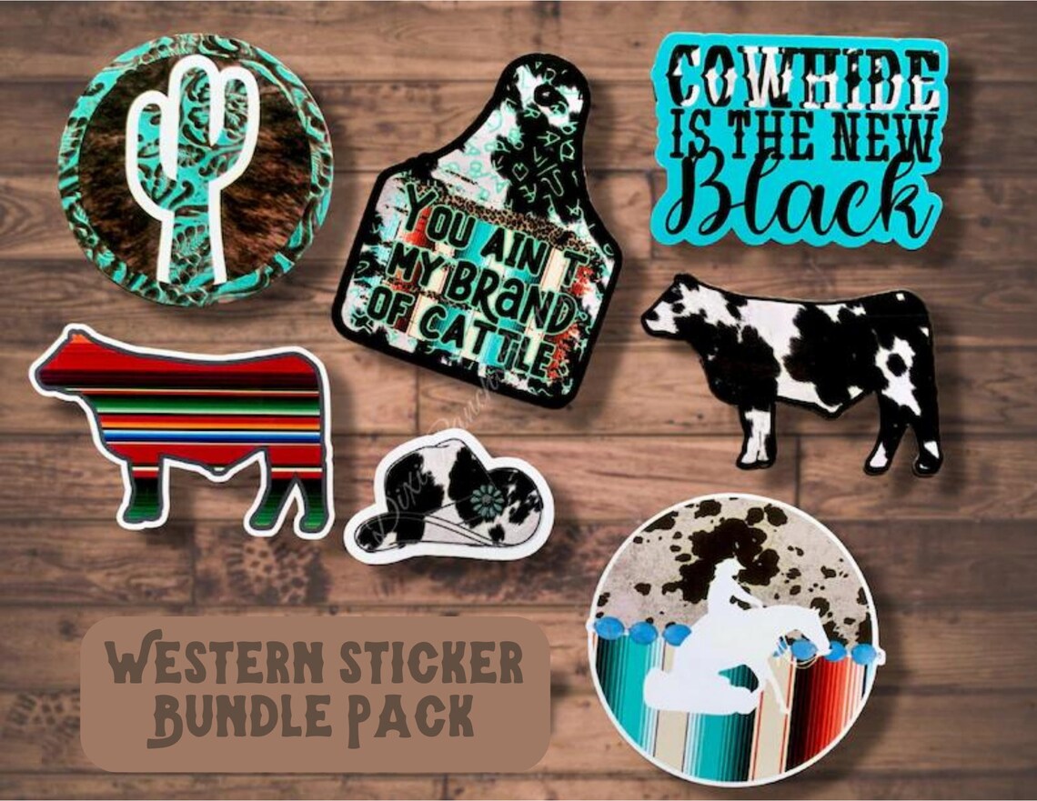 Bundle Pack of Western Decal Stickers / You Aint My Brand of - Etsy