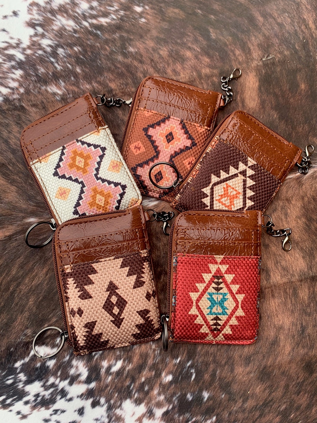 Mini Retro Western Bohemian Wallet , Coin Card Case Purse - Etsy