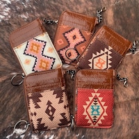 THUNDERBIRD LONGHORN KEYCHAIN Brown Wallet | Genuine Hair on Freebird ...