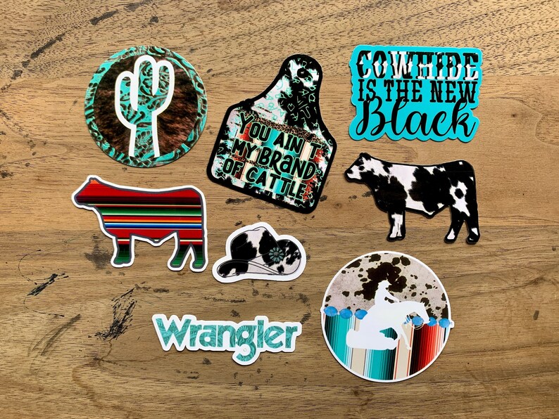 Bundle Pack of Western Decal Stickers / You Aint My Brand of - Etsy