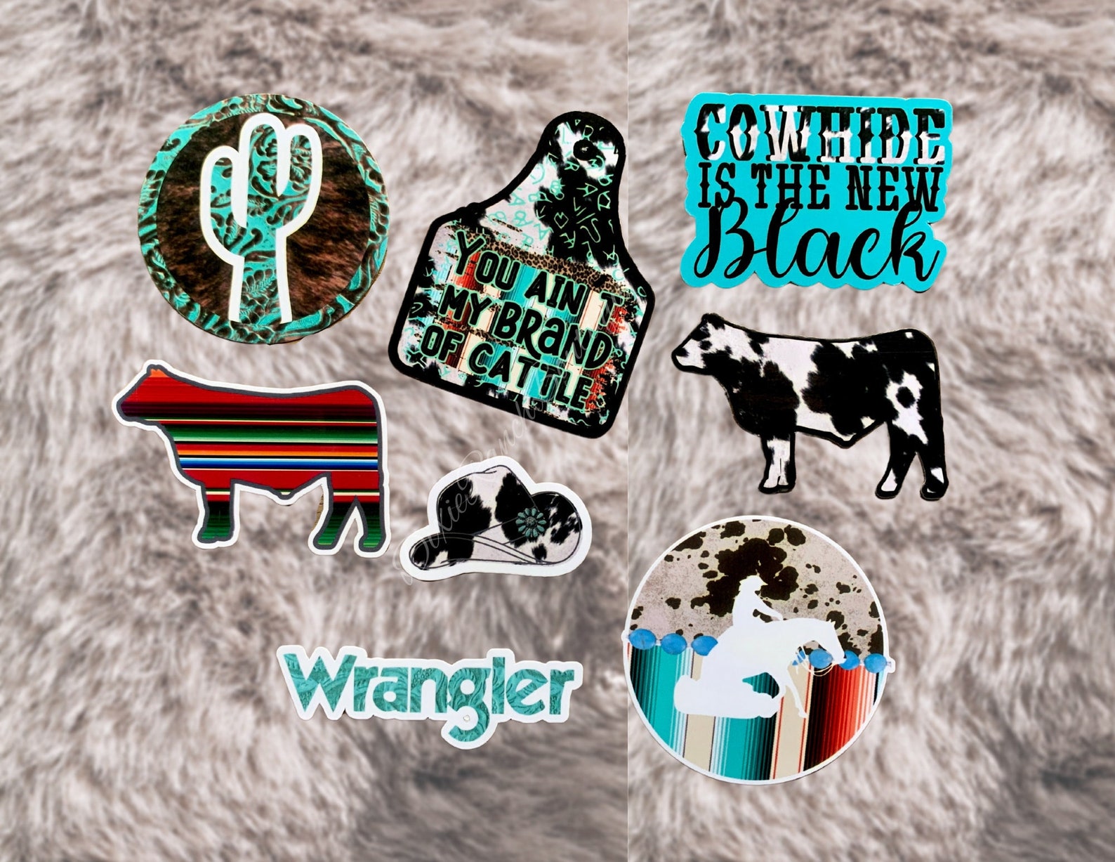 Bundle Pack of Western Decal Stickers / You Aint My Brand of - Etsy