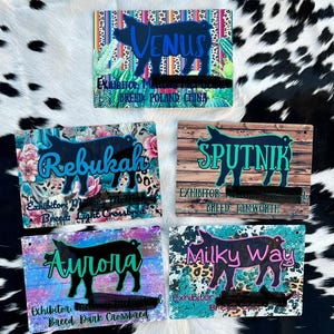 Custom Stall Sign , Show Animal Stall Sign Sublimation Printed for 4H ...