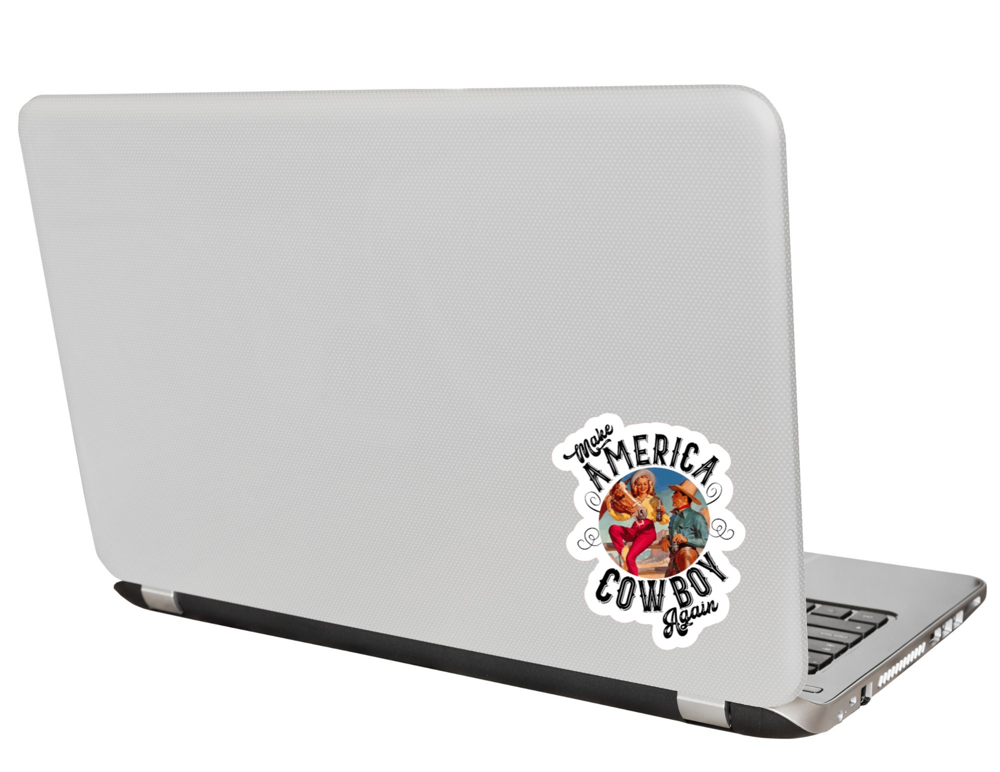 Make America Cowboy Again Western Decal Sticker - Etsy