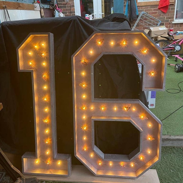 Light up Numbers - Etsy UK