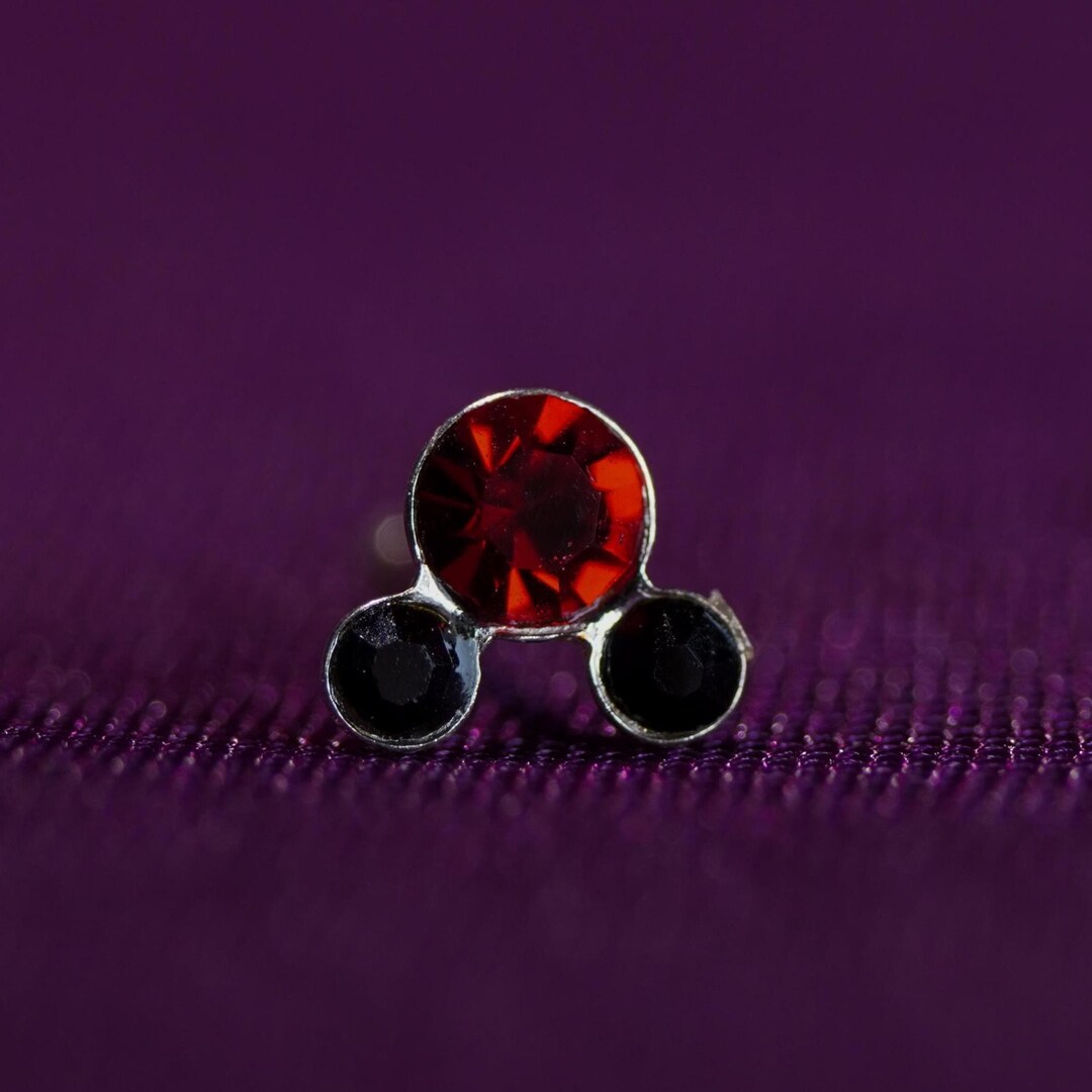 Mickey Mouse Nose Pin | 925 Sterling Silver Stud | Cartoon Jewelry Gift ...