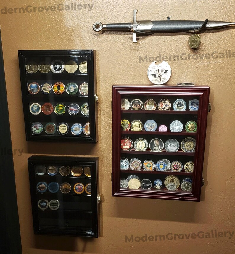 Wooden Military Challenge Coin Display Challenge Coin Holder Military ...