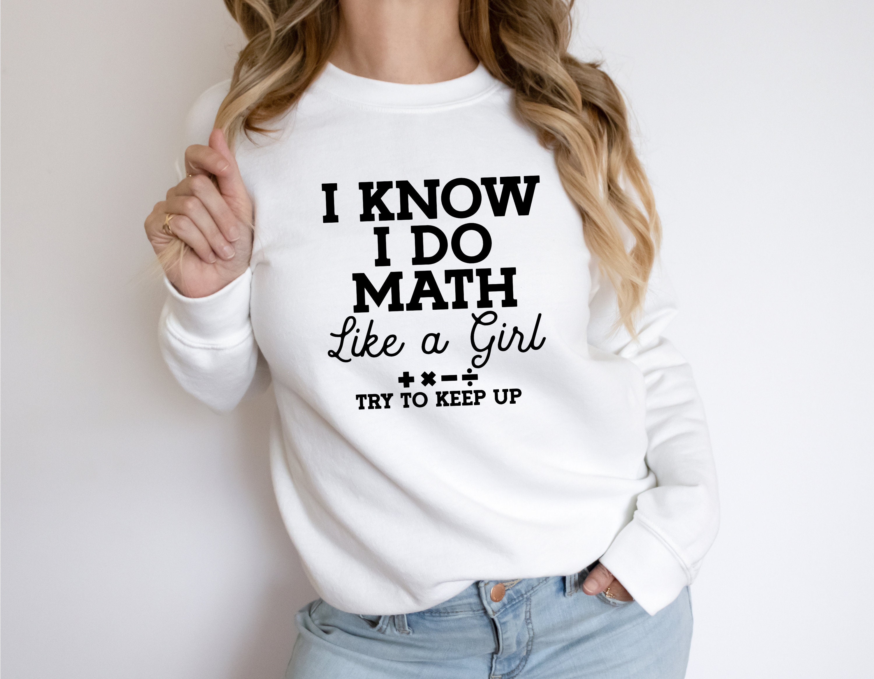 Do Math Like a Girl Shirt Funny Math Grad Gift Girl Tshirt Math ...