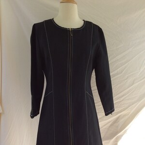 Mod 1960's 1970's VINTAGE GO GO Mini Dress Zip Front - Etsy