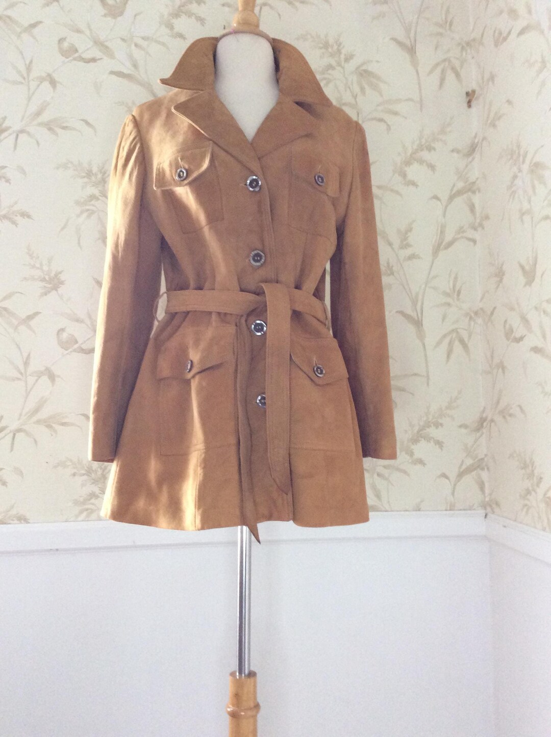 1970s Vintage Western Pioneer Wear DEERSKIN SAFARI Jacket Coat - Etsy