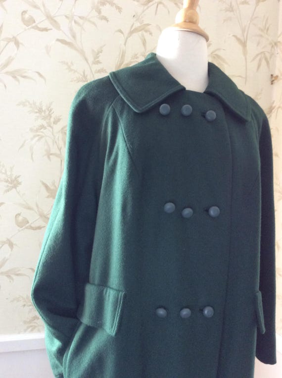 1960s Mod Vintage Unique Triple Breasted Emerald Gree… - Gem