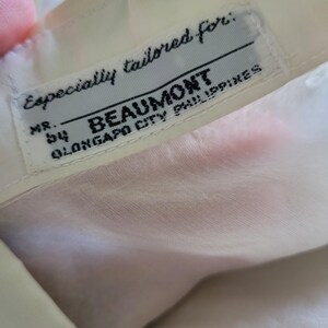 1970s Vintage BARONG TAGALOG FILIPINO Embroidered Sheer Dress Shirt ...
