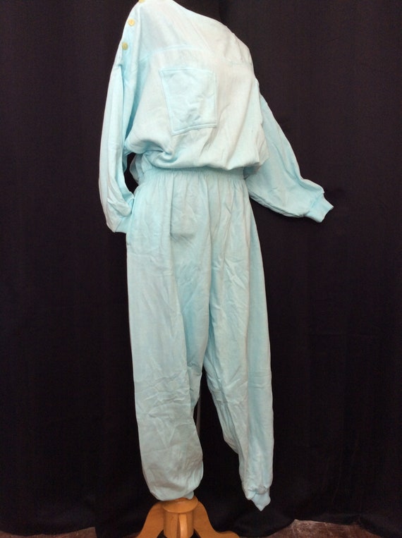 1980's Vintage Soft Sweat Suit HIP HOP JUMPSUIT Overa… - Gem