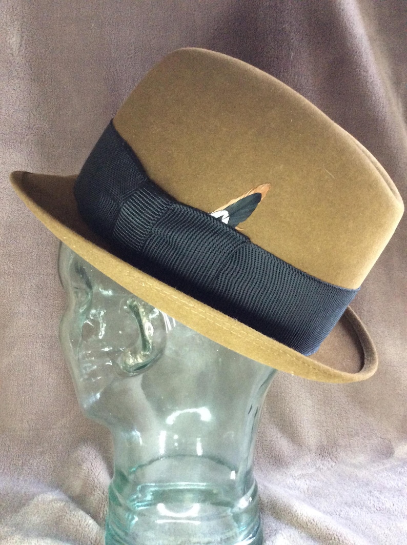 1950s 1960s Vintage MALLORY STETSON FEDORA Hat Stingy Brim 7 1/8 - Etsy
