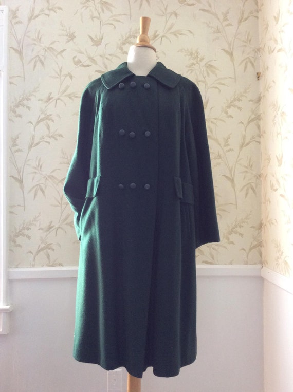 1960s Mod Vintage Unique Triple Breasted Emerald Gree… - Gem