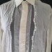 1970s Vintage BARONG TAGALOG FILIPINO Embroidered Sheer Dress Shirt ...