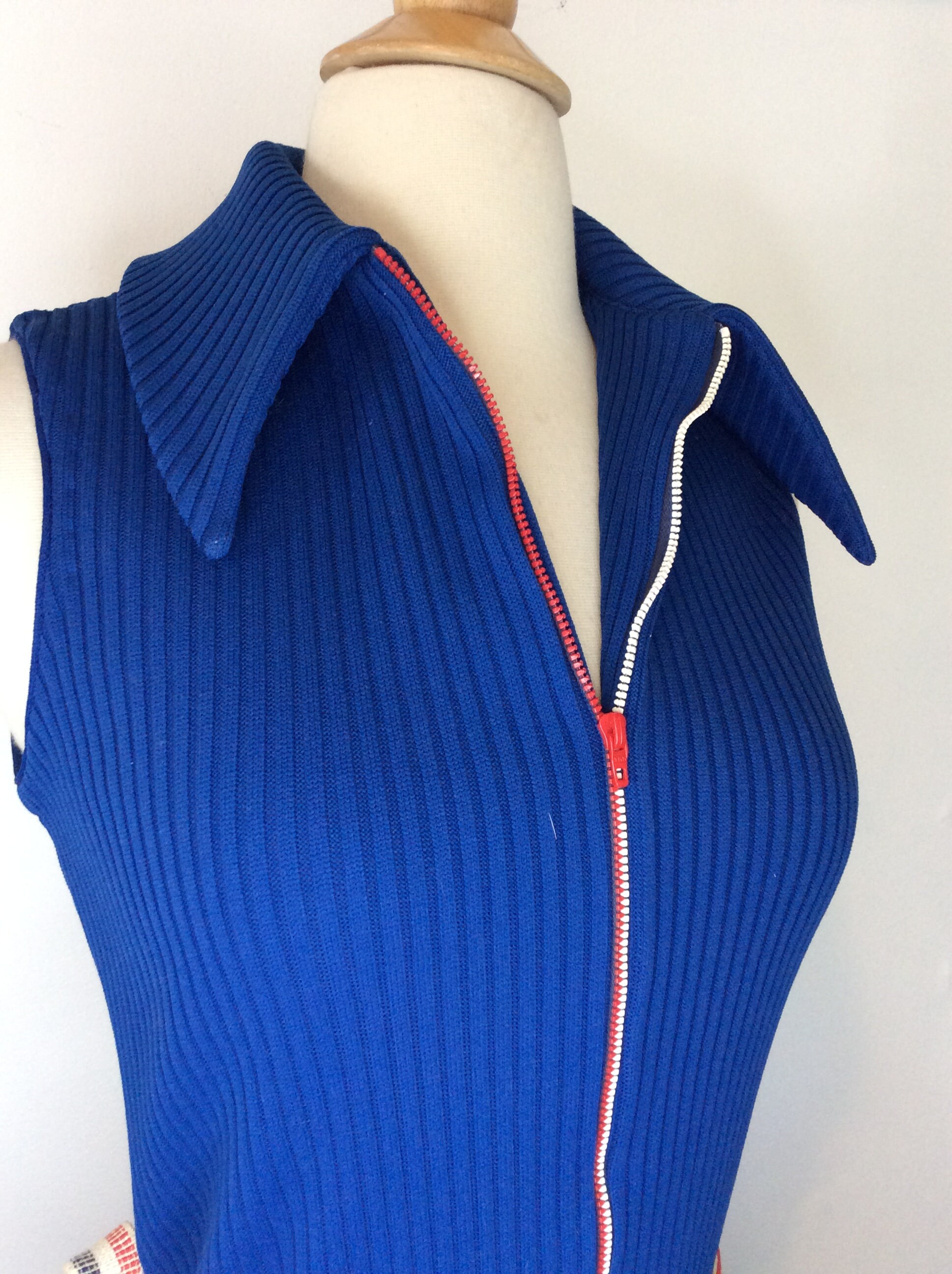 1960s 1970s Mod VINTAGE Rib Knit Body Hugging Catalina Dress - Etsy