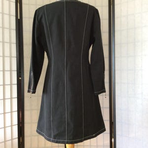 Mod 1960's 1970's VINTAGE GO GO Mini Dress Zip Front and Sleeves - Etsy