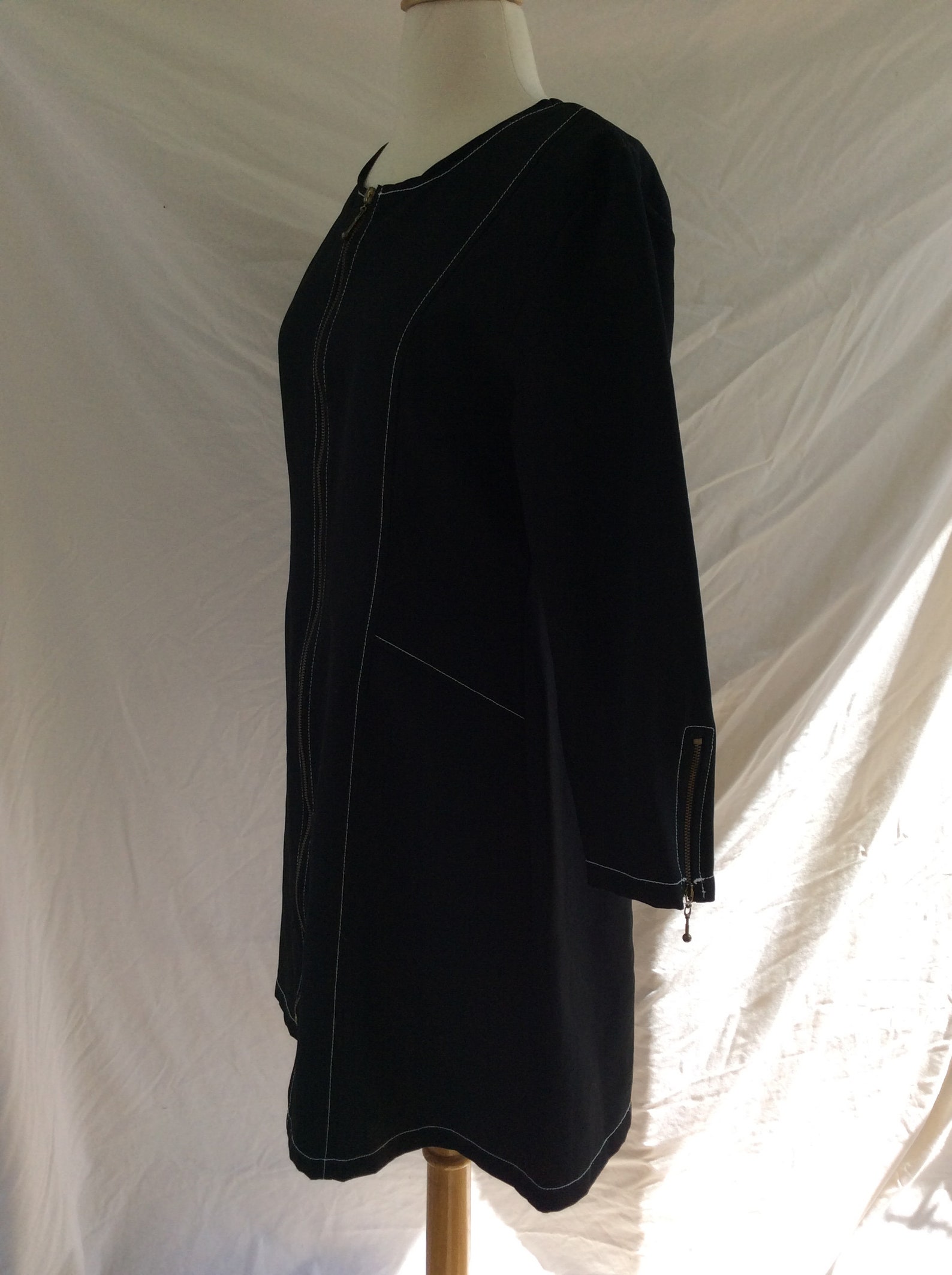 Mod 1960's 1970's VINTAGE GO GO Mini Dress Zip Front - Etsy