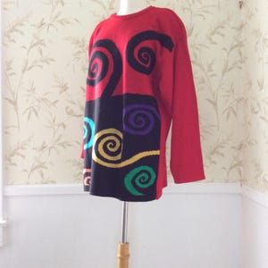 1980s Vintage Oversized Geometric Swirl HIP HOP JUMPER Sweater - Etsy