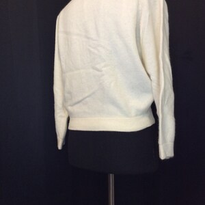 1950s Vintage BOMBSHELL PIN UP Hand Beaded Lambs Wool Angora Cardigan ...