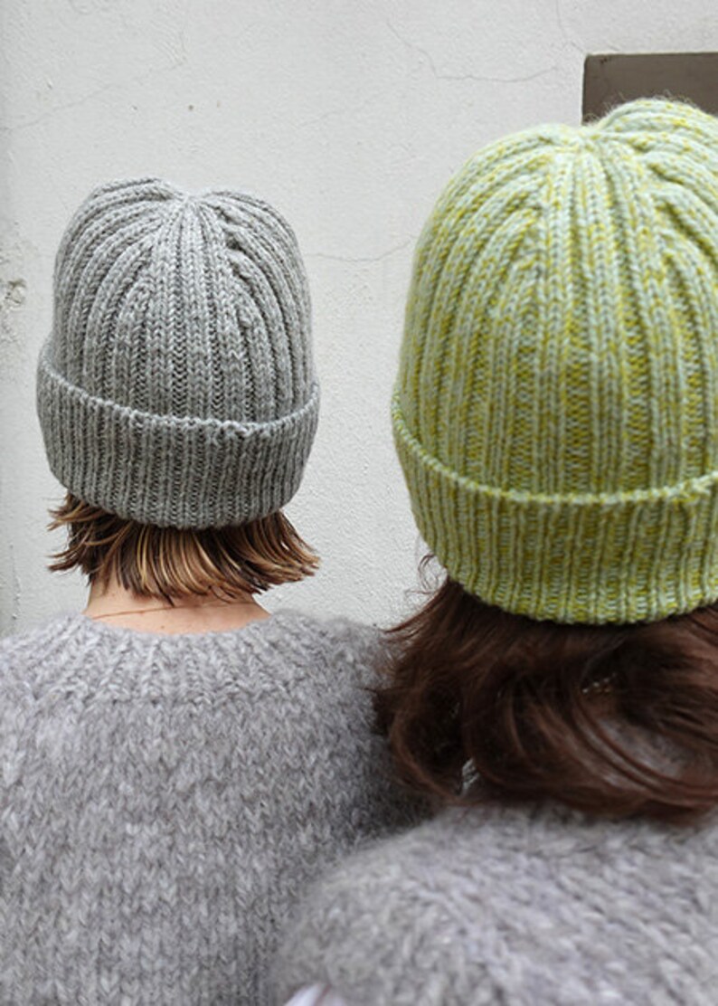 Knitting Pattern Hat 1x1 and 2x2 Rib Knit the Mira Hat Knitting Pattern ...