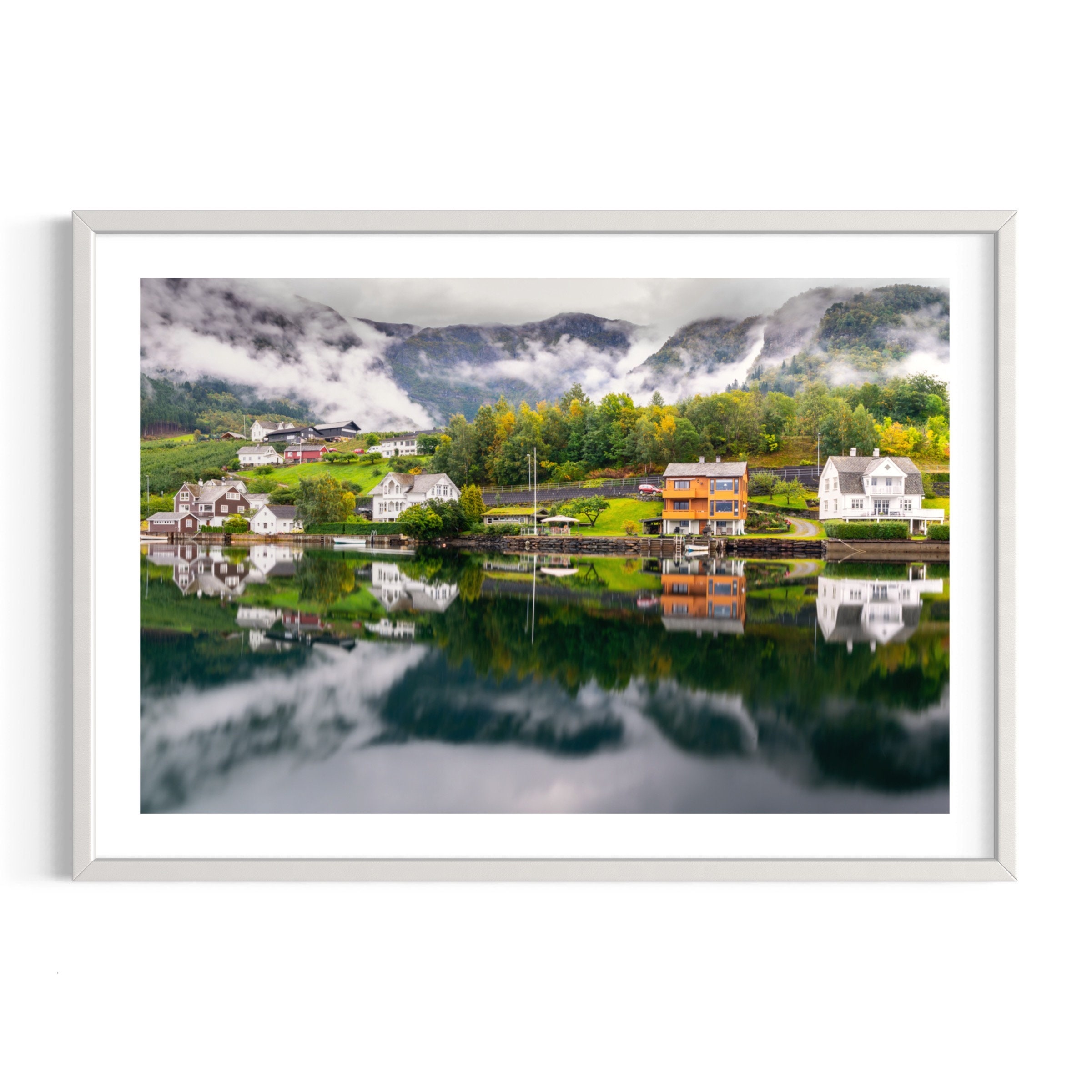 Norway Landscape Reflection Art Print Original Photography Nature ...