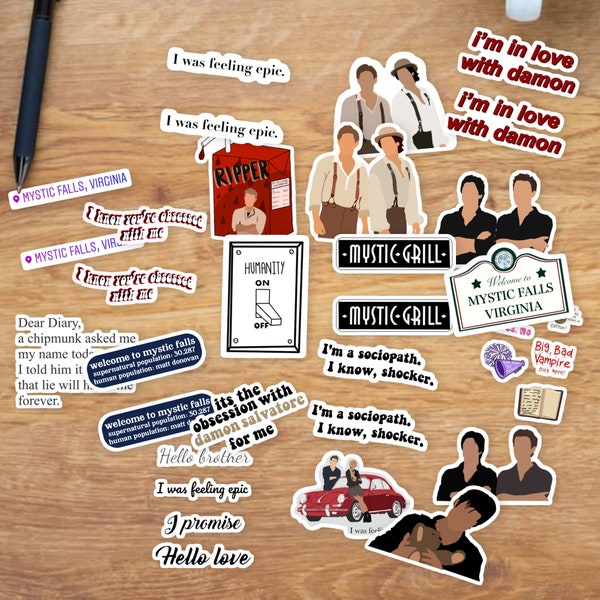 Vampire Diares Stickers - Etsy