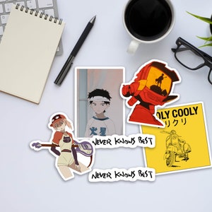 Stickers 20 Pcs per Pack FLCL Colorful Aesthetic Vinyl - Etsy