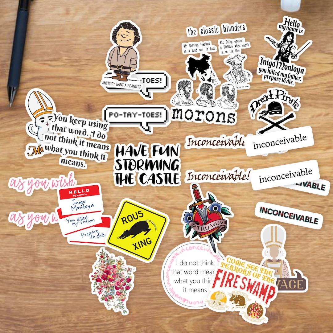 Stickers 20 Pcs per Pack Princess Aesthetic Bride Colorful Vinyl ...