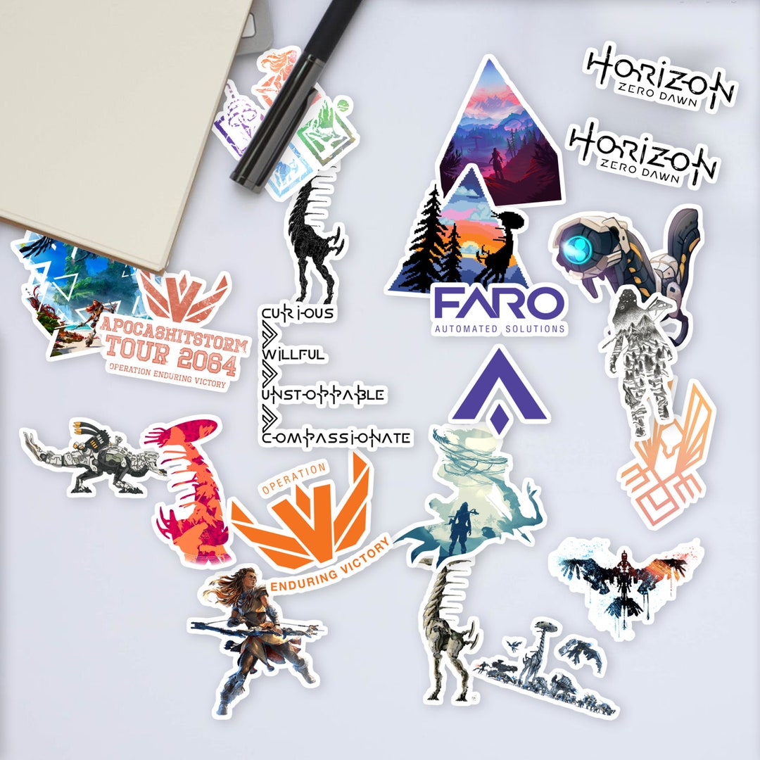 Stickers 20 Pcs per Pack Horizon Waterproof Zero Colorful Dawn Laptop ...