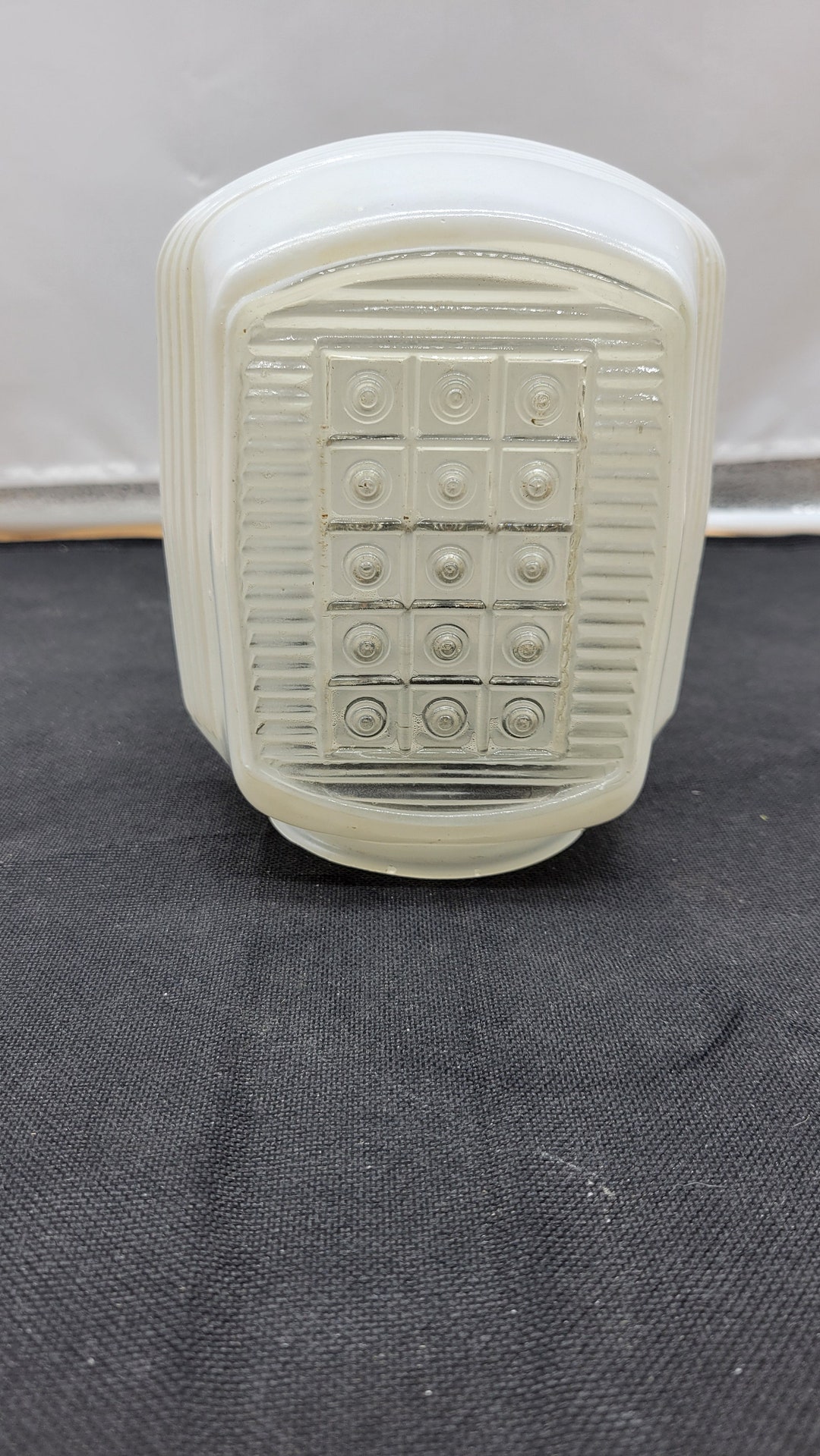 Frosted Glass Light Cover Vintage Mid Century House Decor - Etsy