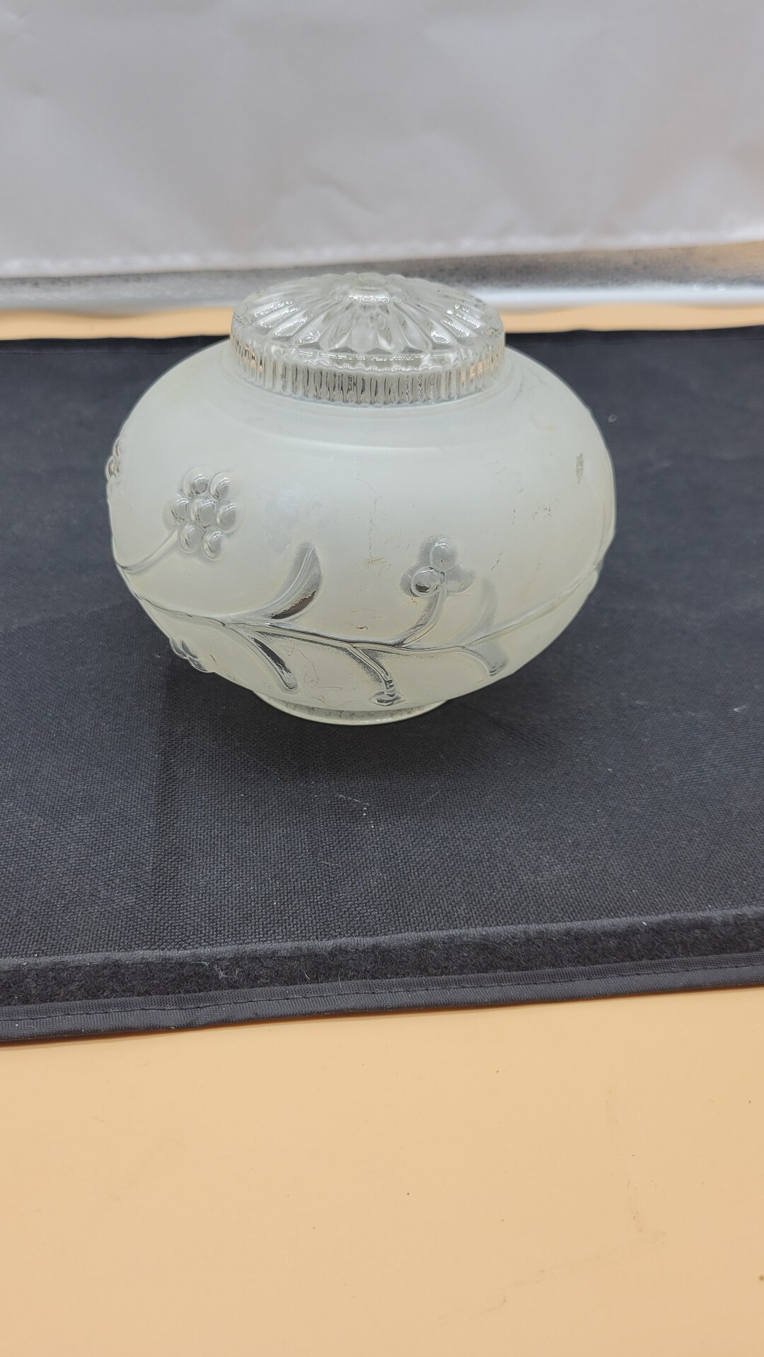 Frosted Glass Light Lamp Globe Shade Cherries - Scuffed - Etsy