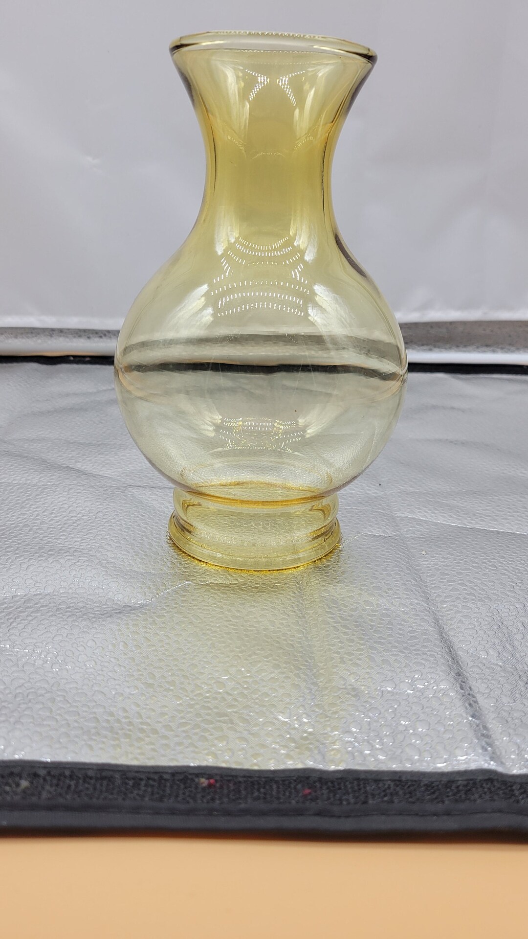 Chimney Lamp Shade Oil Electric Yellow Colored Glass 7.5 - Etsy
