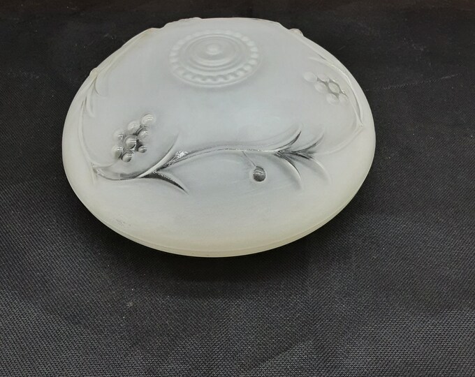 Vintage Replacement Shade Ceiling Light Wall Fixture Frosted Glass W ...