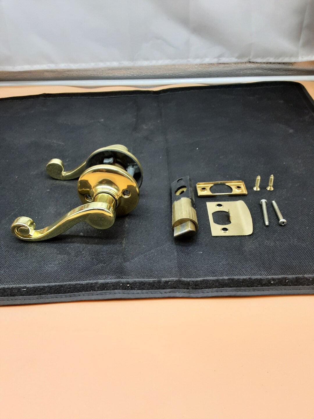 Gold Scroll Style Door Handle Assembly - Etsy