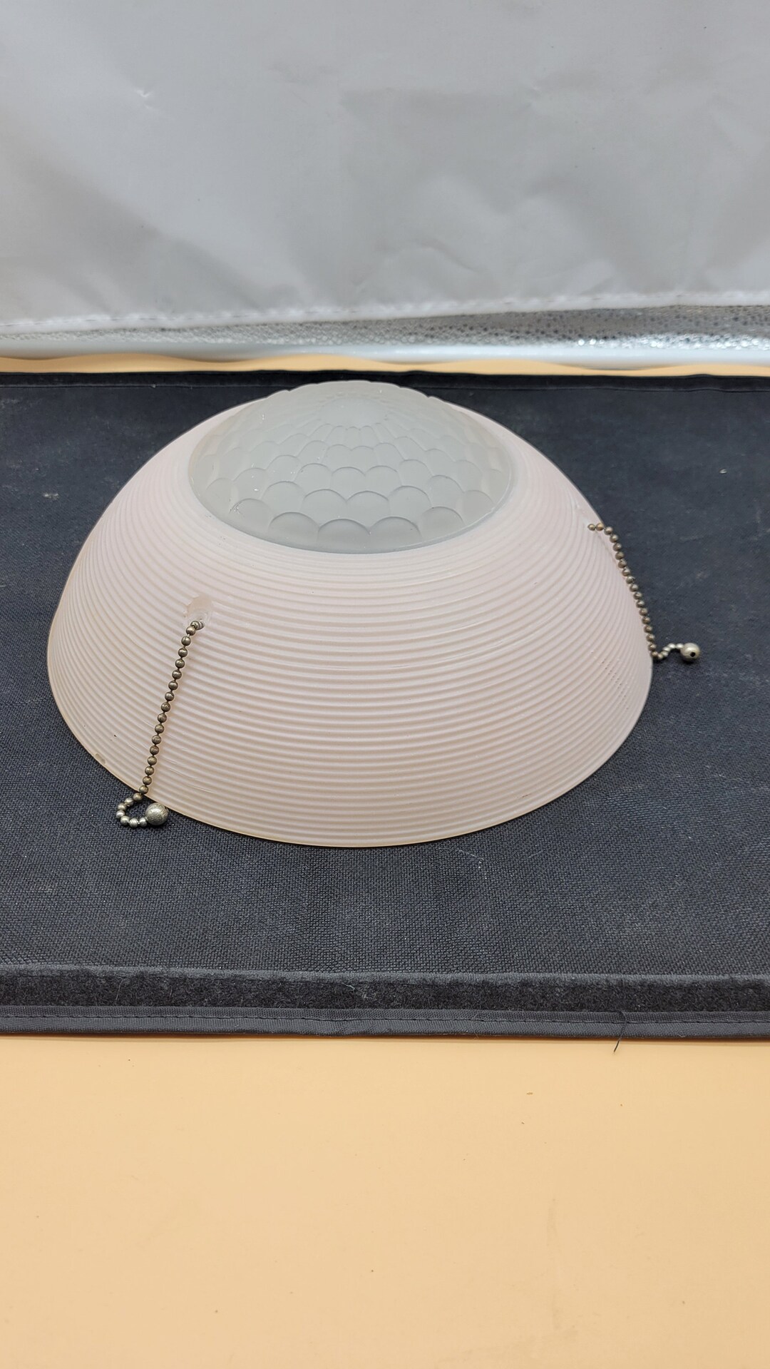 Mid Century Frosted Glass Ceiling Light Shade Cover 10 Diameter ...