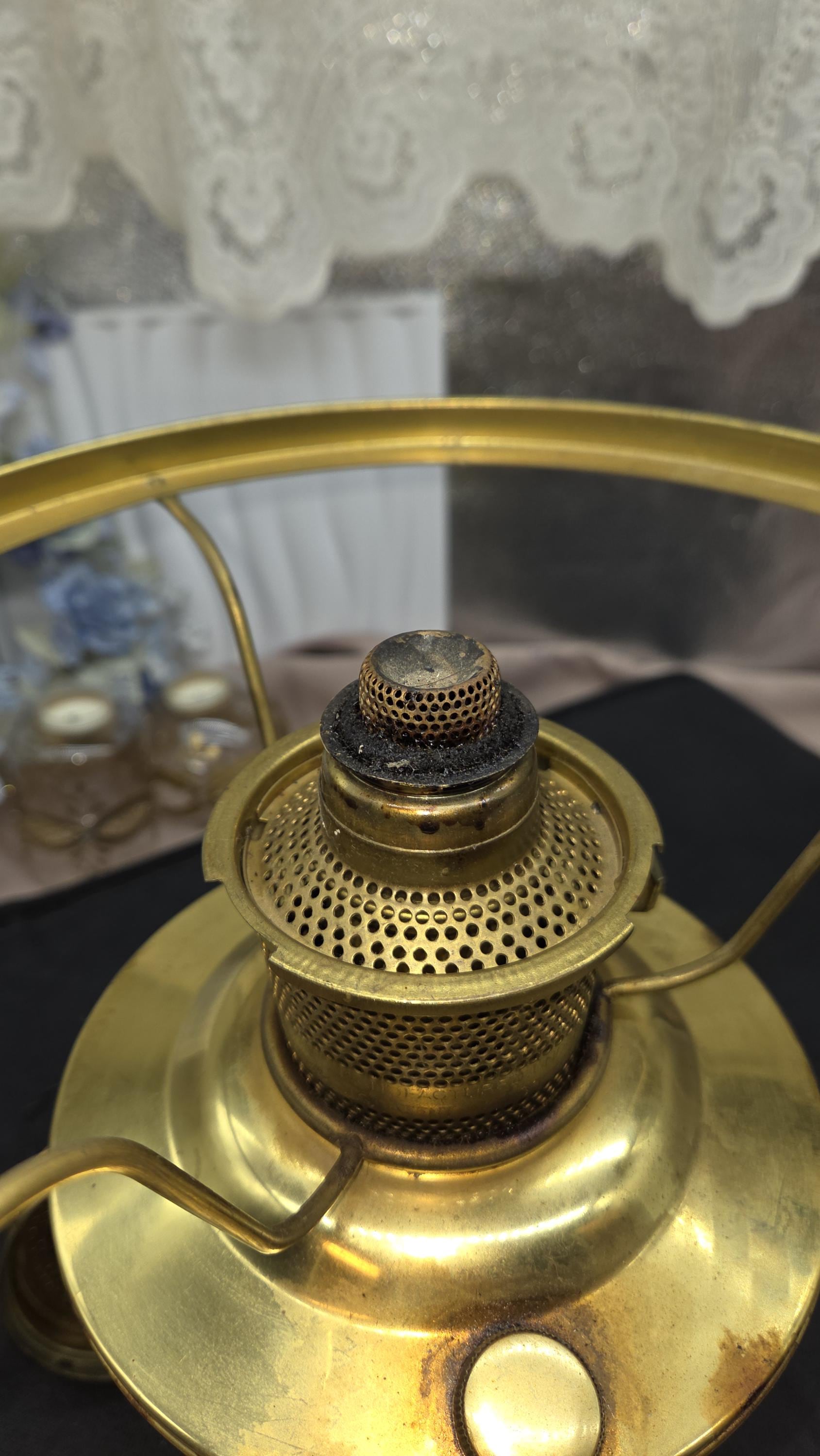 Vintage Aladdin Brass Kerosene Lamp #23 With Aladdin Wick Cleaner - Etsy