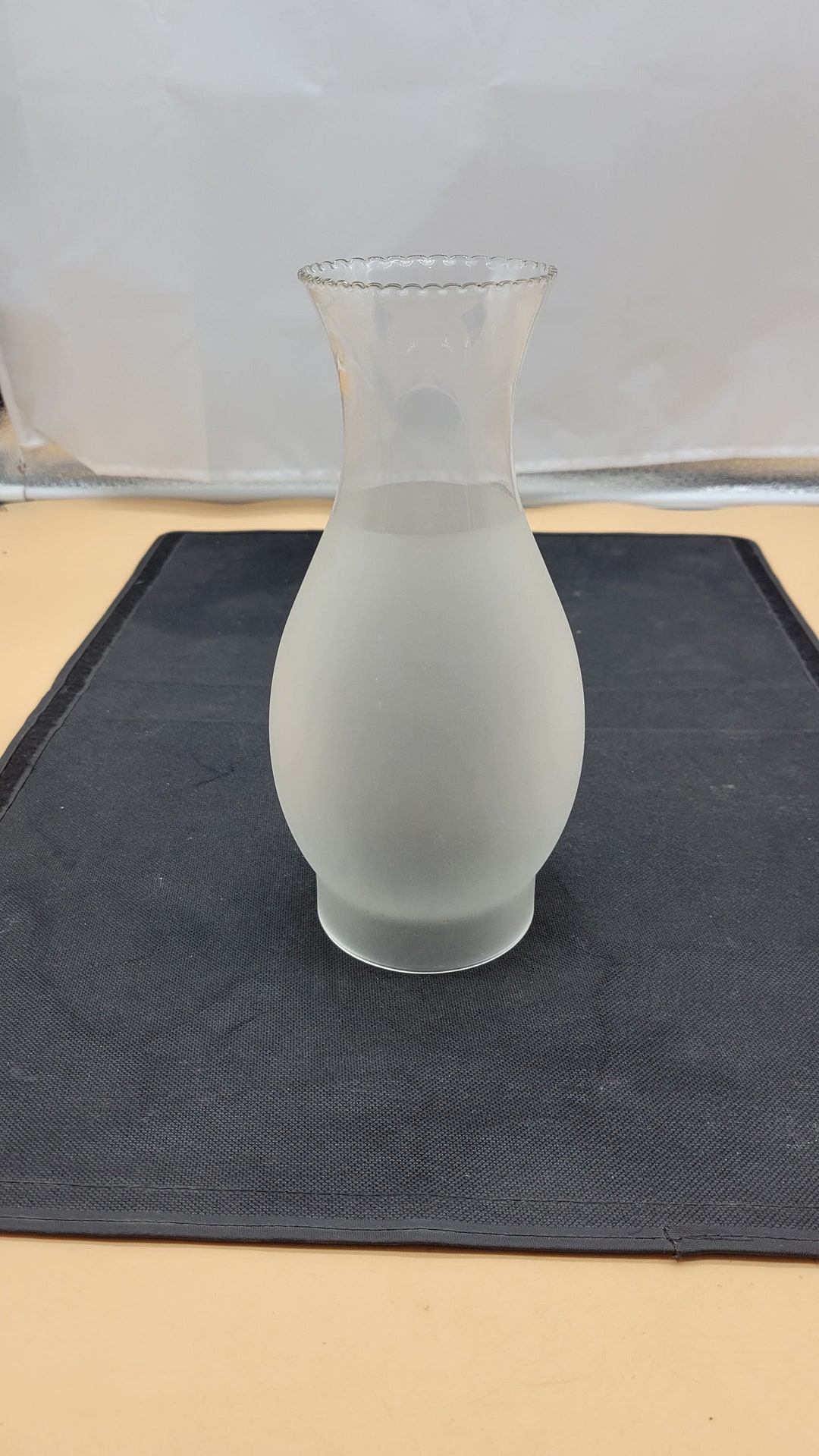 Chimney Hurricane Shade Frosted Glass Replacement 9 1/2 Inch Lamp ...