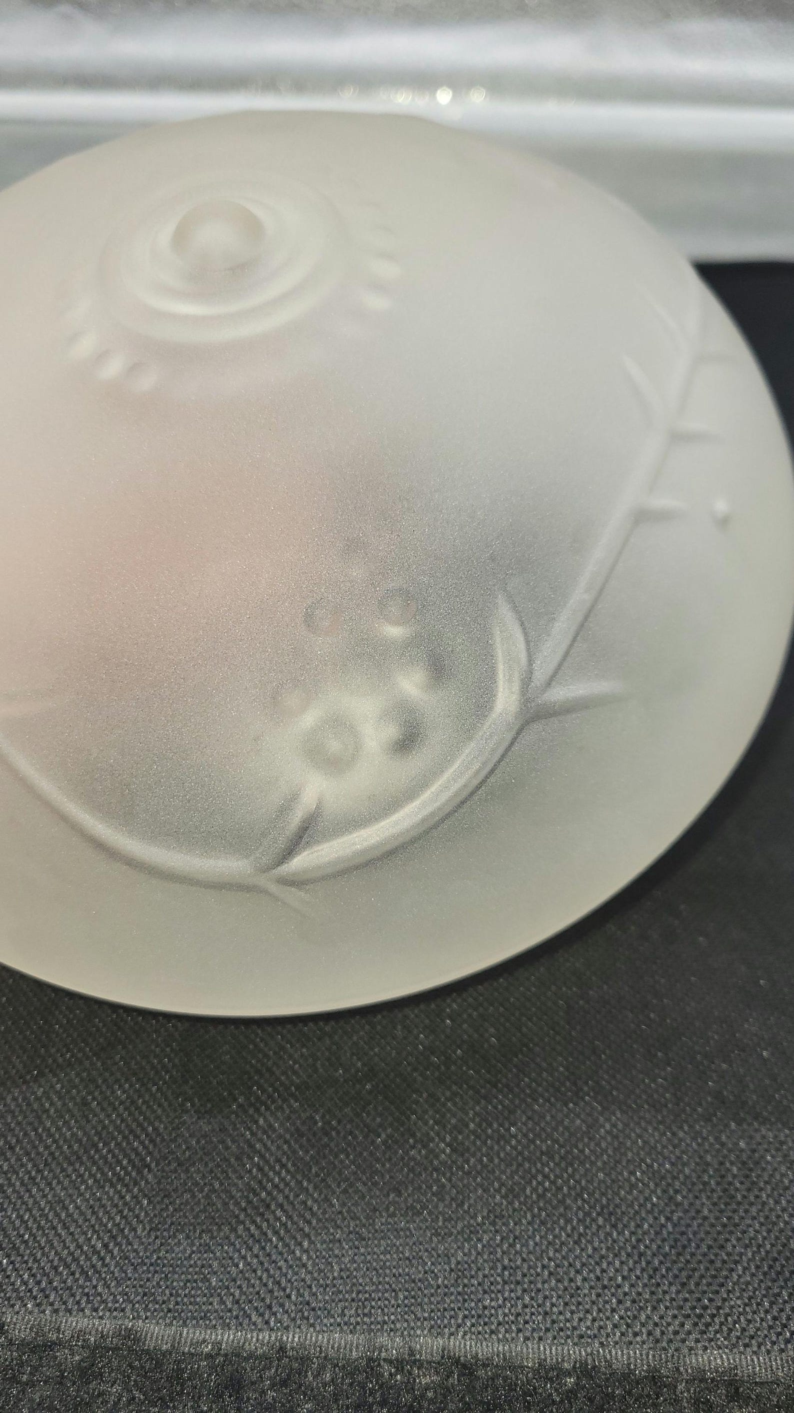 Vintage Replacement Shade Ceiling Light Wall Fixture Frosted Glass W ...