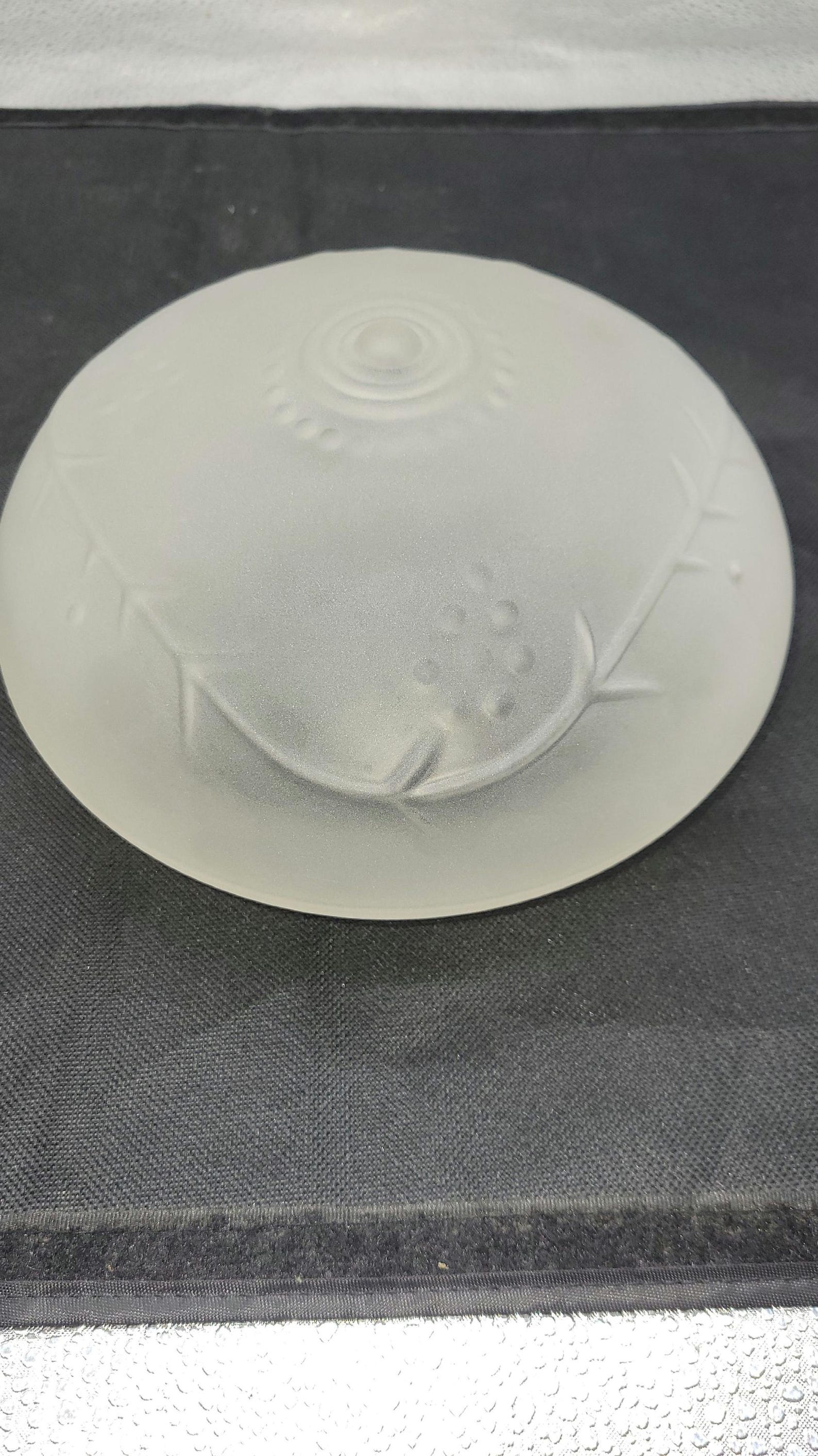 Vintage Replacement Shade Ceiling Light Wall Fixture Frosted Glass W ...