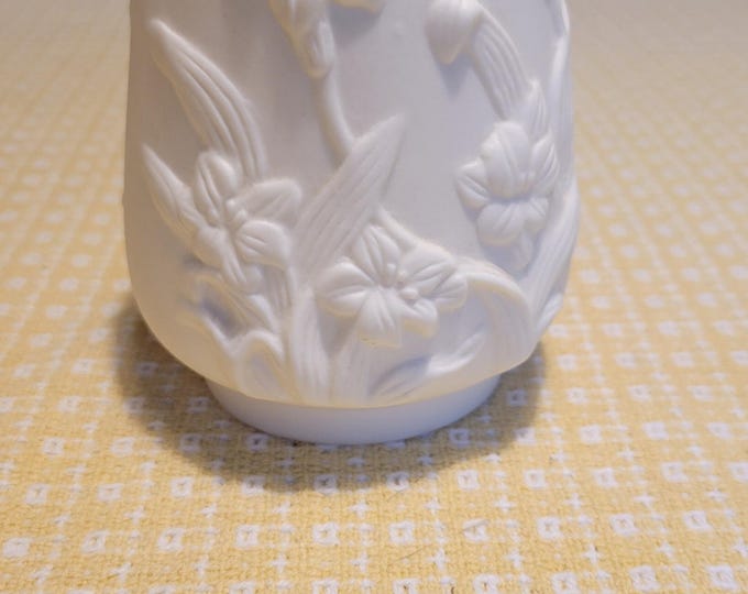 Bisque Fairy Oil Lamp Lily Floral Design Shade/topper - Etsy