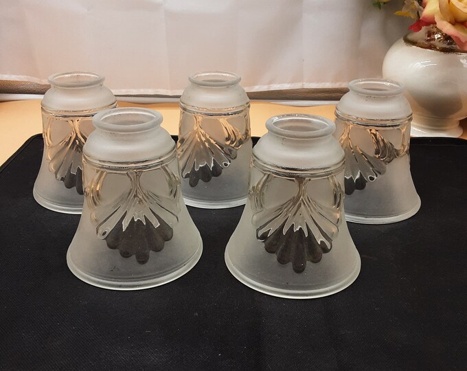 5 Vintage Clam Shell Light Fixture Shades 5H 2 1/4 Fitter - Etsy