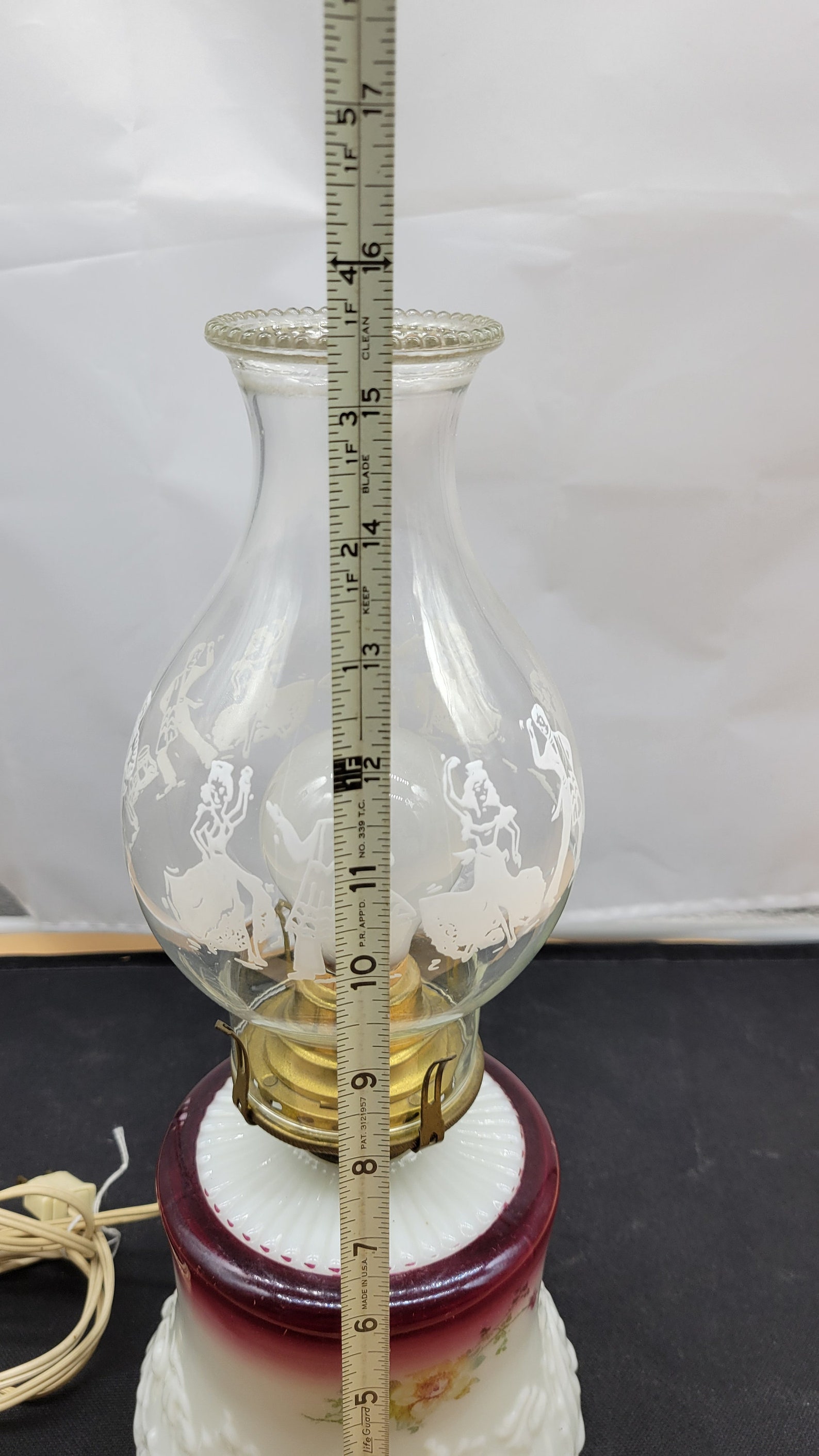 Vintage Oil Style Table Lamp - Etsy