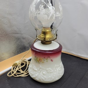 Vintage Oil Style Table Lamp - Etsy