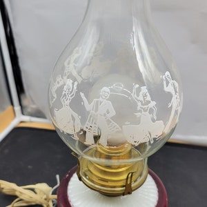 Vintage Oil Style Table Lamp - Etsy