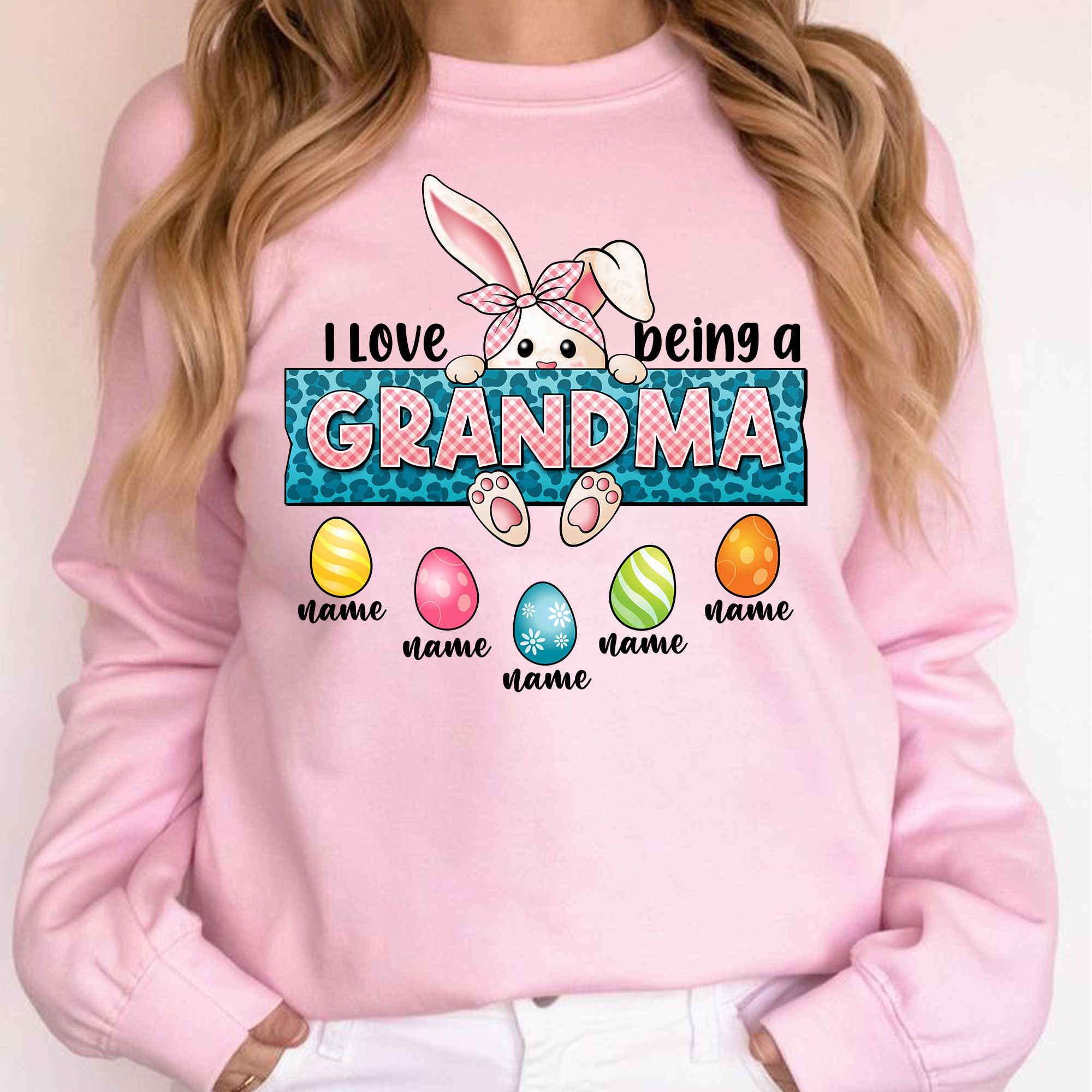 Personalized I Love Being Grandma Png, Custom Grandma Easter Png ...