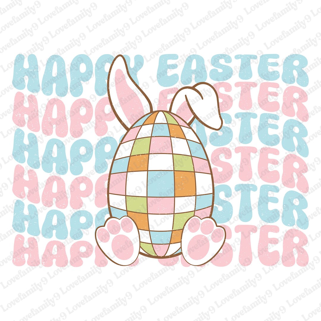 Groovy Easter Eggs Png, Easter Eggs Png, Easter Png, Disco Easter ...