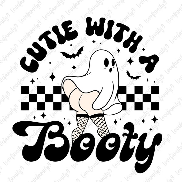 Ghost With Booty Svg - Etsy